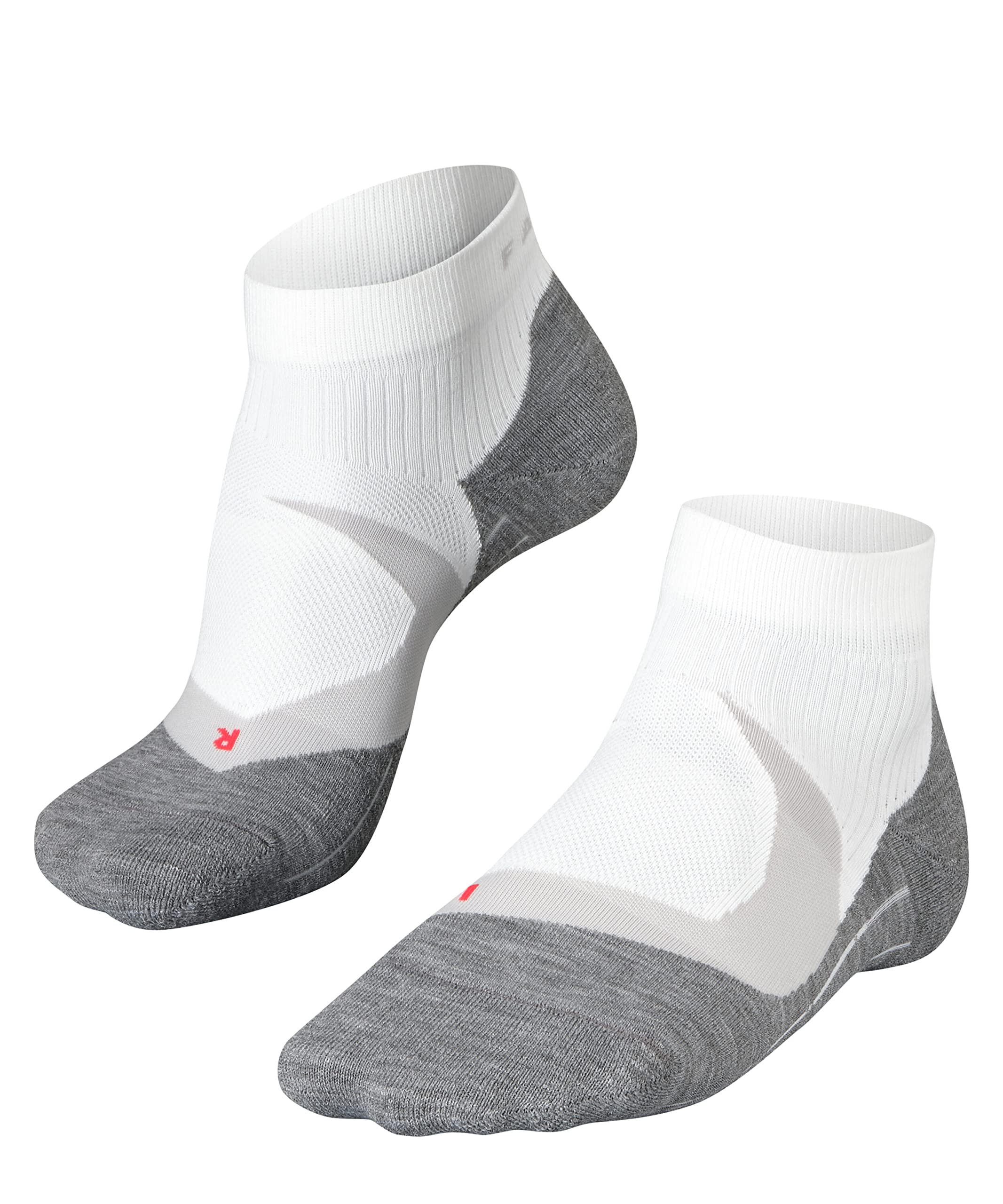 FALKE Men's RU4 Endurance Cool Short Running Socks, Quarter Cut, Medium Cushion, Breathable Quick Dry, Cooling, Nylon, White (White-Mix 2020), 10.5-11.5, 1 Pair