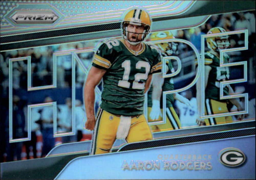 2018 Panini Prizm Hype Prizm #6 Aaron Rodgers Green Bay Packers NFL Football Trading Card