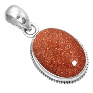 jeweloporium brown gold sunstone 925 sterling silver pendant for women gemstone victorian silver pendant necklace mothers' day gift handmade jewelry