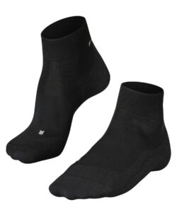 falke mens ru4 light short running socks, breathable moisture wicking anti-blister, low cut athletic ankle sock, black (black-mix 3010), us 10.5-11.5 (eu 44-45 Ι uk 9.5-10.5), 1 pair,16760