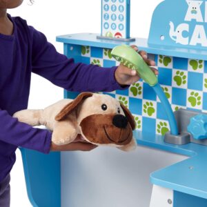 Melissa & Doug Animal Care Veterinarian and Groomer Wooden Activity Center for Plush Stuffed Pets (Not Included)