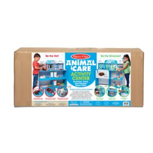 Melissa & Doug Animal Care Veterinarian and Groomer Wooden Activity Center for Plush Stuffed Pets (Not Included)