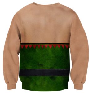 uideazone Unisex 3D Ugly Christmas Sweater Elf Boobs Printed Funny X-mas Party Graphic Sweatshirts Pullover for Men Women