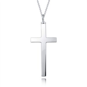 beilin 925 sterling silver cremation jewelry cross urn pendant memorial cross urn necklace for ashes