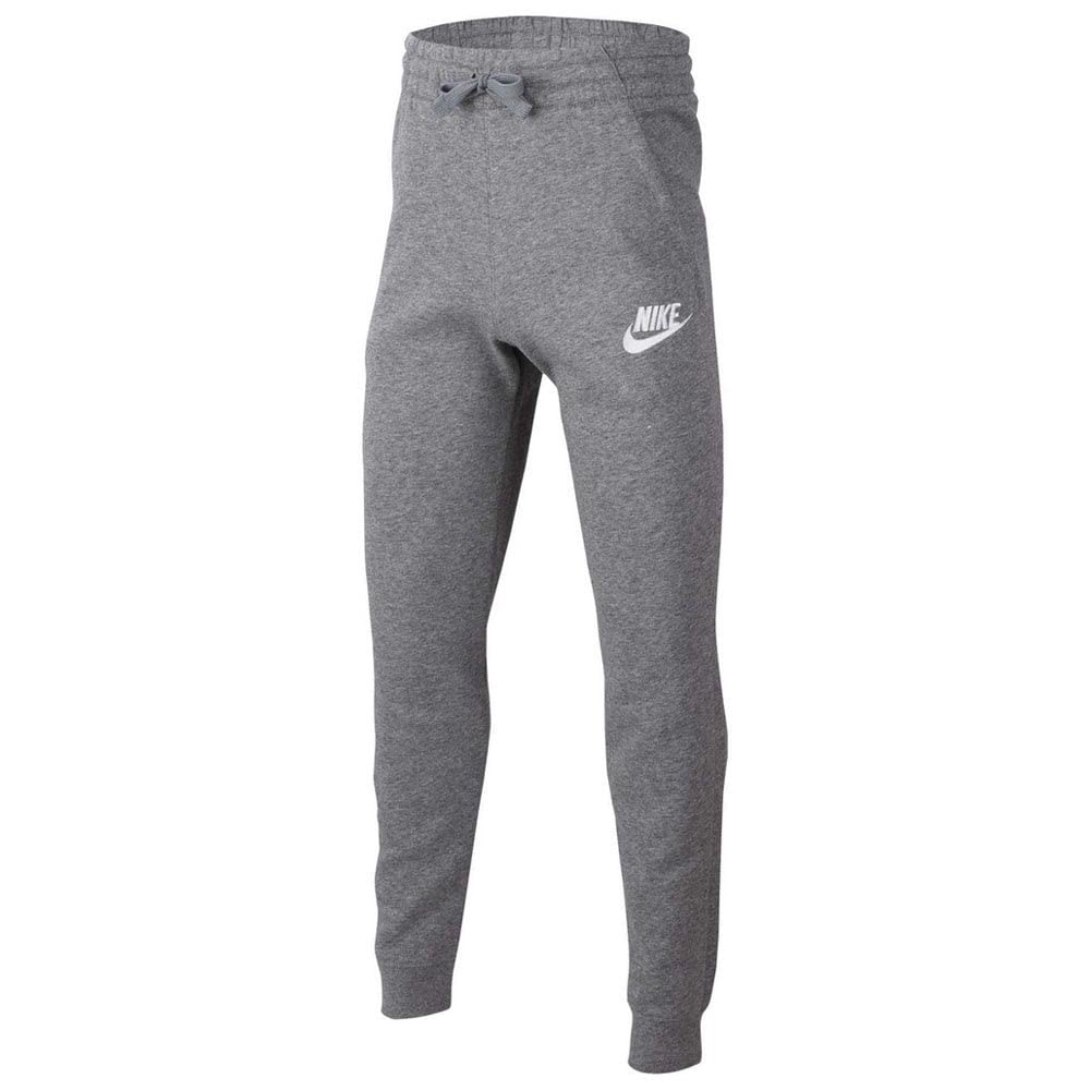 Nike Boy's NSW Club Jogger Fleece Pant, Carbon Heather/Cool Grey/White, Large