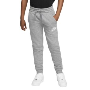 Nike Boy's NSW Club Jogger Fleece Pant, Carbon Heather/Cool Grey/White, Large