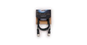 rockboard flax plug midi cable, 100 cm / 39,37", black