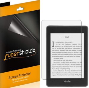 (3 pack) supershieldz designed for kindle paperwhite (10th generation 2018 release) polyethylene terephthalate screen protector, anti glare and anti fingerprint (matte) shield