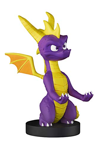 Exquisite Gaming: Spyro The Dragon - Original Mobile Phone & Gaming Controller Holder, Device Stand, Cable Guys, Licensed Figure