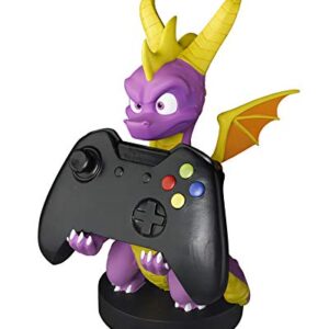 Exquisite Gaming: Spyro The Dragon - Original Mobile Phone & Gaming Controller Holder, Device Stand, Cable Guys, Licensed Figure