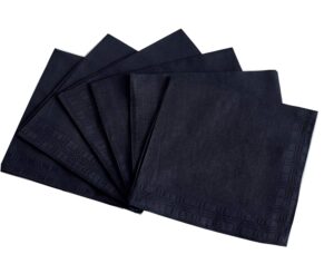 rds hankytex men's handkerchiefs,100% soft cotton,black hankie,pack of 6