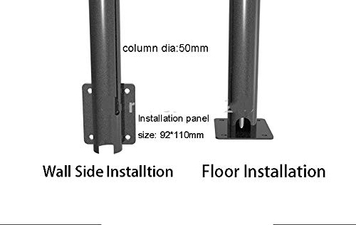 Premium Gas Spring Single Monitor Floor Stand - Adjustable Height, Sturdy TV Mount for 13-27 LCD Monitors - Holds up to 10kgs - Perfect PC Stand for Floor or Sofa Side