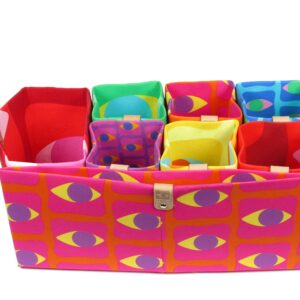 Bright Flagship Prints, 5" 8-pc Tote Set