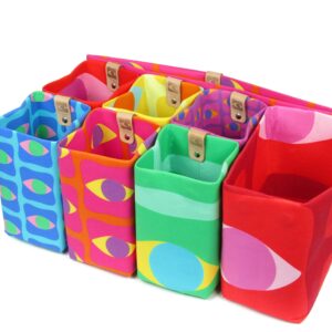 Bright Flagship Prints, 5" 8-pc Tote Set