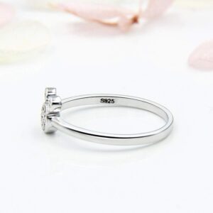 LGSY CZ Mini Mouse Rings for Women Sterling Silver