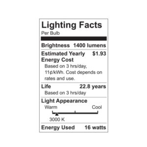 GE Lighting Ultra Bright Warm White 120W Replacement LED Outdoor Floodlight PAR38 Light Bulb (1-Pack), (93128216)