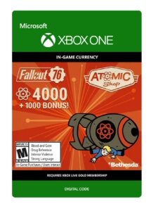 fallout 76: 4000 (+1000 bonus) atoms - xbox one [digital code]