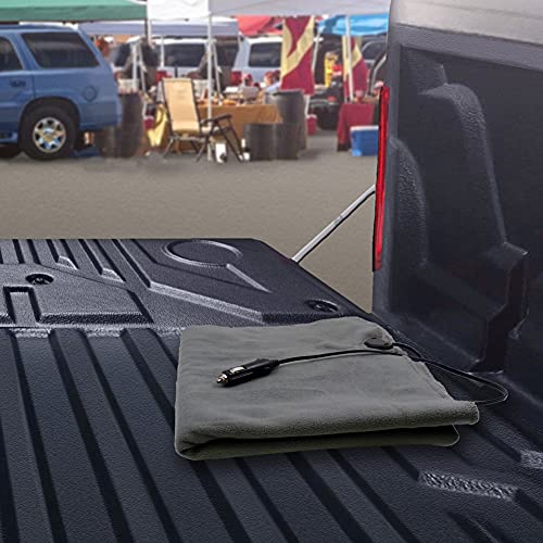 Schumacher Electric SA877 Heated Polar Fleece Lap Blanket for Emergencies, Road Trips, Camping, and Tailgating, Plugs into 12V DC Accessory Outlet, 12 Volt DC, 64-Inch Cord, Blue, 1 Unit