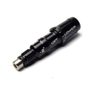 GOOACTION Golf Shaft Sleeve Adapter for 2018 M3 M4 & M4 D-TYPE Driver Club Loft ±2.0 Degree .335 RH Adapter Black 1pc