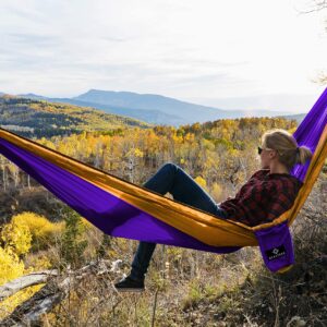 Beastron Premium Camping Hammock - Double Hiking Hammock with Tree Straps - Extra Large with Portable Travel Backpacking