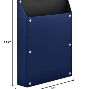 King Jim 4755 Magnetic Storage Case, A4 Size, Vertical, Blue