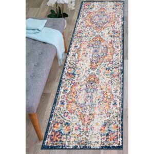 rugshop vintage distressed bohemian runner rug 2' x 7' multi