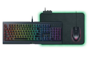 razer holiday bundle 2018 cynosa chroma gaming keyboard, abyssus gaming mouse, goliathus chroma mousepad