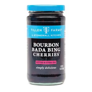 tillen farms bourbon bada bing cherries, 13.5 oz