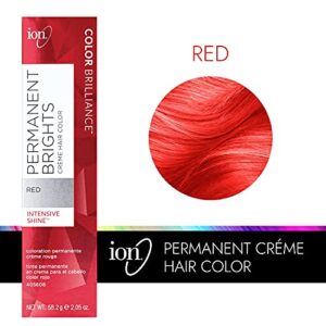 Ion Permanent Brights Creme Hair Color Red Red