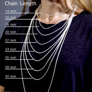 Sterling Silver Box Chain 1.5mm Solid 925 Italy Lightweight Wide Magnetic Clasp Necklace 20"