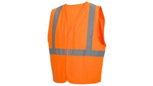 pyramex rvhl2920m rvhl29 series vest hi-vis orange vest with plain bag - size medium