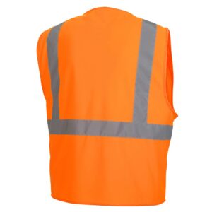 Pyramex RVHL2920M RVHL29 Series Vest Hi-Vis orange vest with plain bag - Size Medium