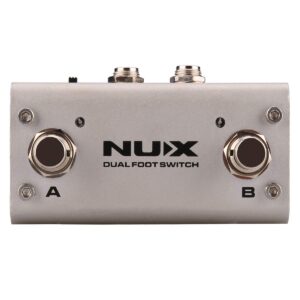 nux nmp-2 dual footswitch for keyboard, modules and effect pedals