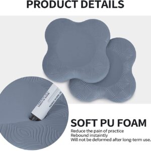 Yoga Knee Pad Cushion Extra Thick for Knees Elbows Wrist Hands Head Foam Yoga Pilates Work Out Kneeling pad (Dark Grey 2packs)