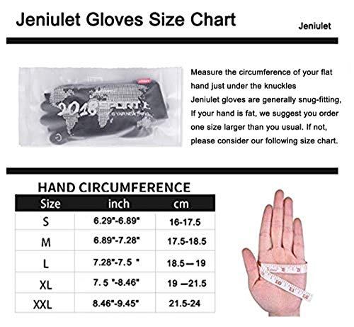 Jeniulet Waterproof Gloves -30℉ Mens Winter Warm All Finger Touch Screen Gloves for Cycling and Outdoor Work