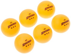 champion sports 3 star table tennis ball pack, tournament size - orange ping pong balls, set of 6, with 40mm seamless design - professional table tennis equipment, accessories - ctta and itta approved