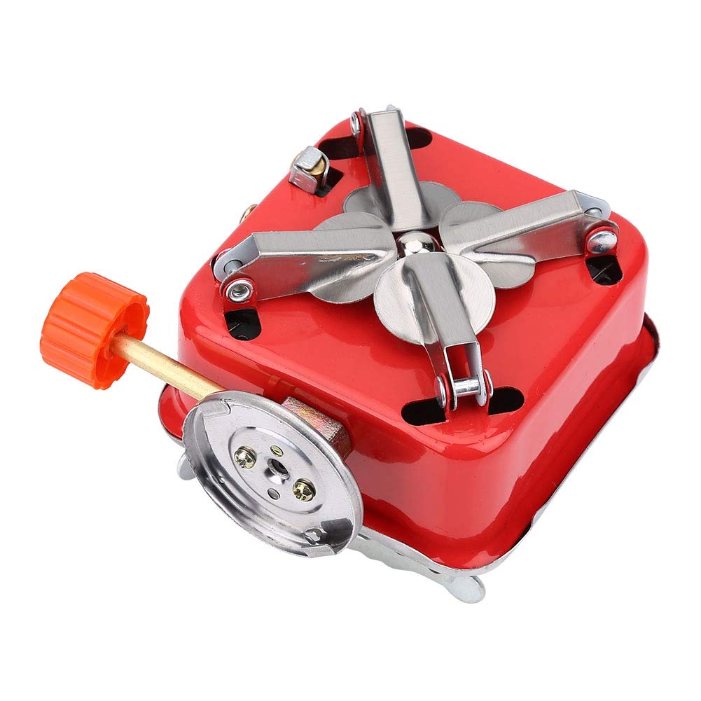 Ultralight Camping Stove TOPINCN Portable Mini Outdoor Folding Metal Camping Gas Stove Windproof Furnace Backpacking Hiking