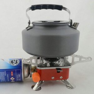 Ultralight Camping Stove TOPINCN Portable Mini Outdoor Folding Metal Camping Gas Stove Windproof Furnace Backpacking Hiking