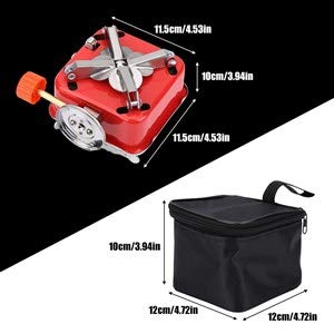 Ultralight Camping Stove TOPINCN Portable Mini Outdoor Folding Metal Camping Gas Stove Windproof Furnace Backpacking Hiking