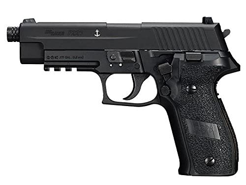 SIG Sauer P226 Air Pistol with CO2 12 Gram (15 Pack) and 500 Lead Pellets Bundle (Black)