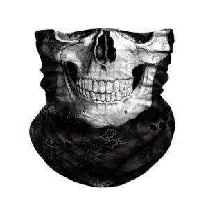 joeyoung skull face mask uv sun dust neck gaiter bandana headwear motorcycle