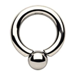 thechaingang surgical steel screwball rings, body piercing jewelry (1 gauge (7mm) - 7/8")