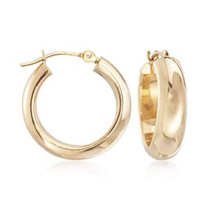 ross-simons 14kt yellow gold small hoop earrings