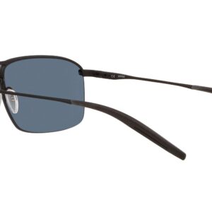 Costa Del Mar Mens Skimmer Rectangular Sunglasses, Matte Black/Grey Polarized-580P, 62 mm