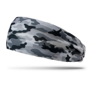 rokband multi-functional neck gaiter or headband | camouflage | gray