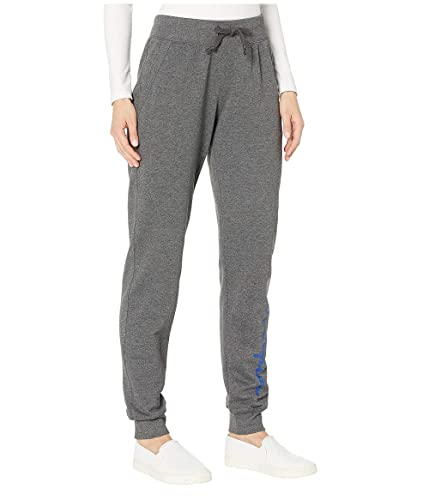 Champion Women's Powerblend Joggers, Script Logo, Granite Heather-Y07459, X-Small