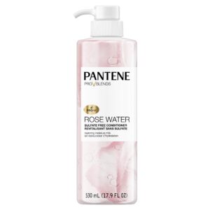 pantene sulfate free conditioner, paraben and dye free, pro-v blends soothing rose water, 17.9 fl oz