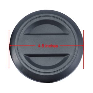 CPOWACE 4pcs Hub Wheel Center Caps Compatible with Polaris RZR, Black Tire Wheel Center Rim Cap Accessories Compatible with Polaris RZR 1000 XP Turbo/XP 4/Ranger 2017-2021(Replace #1522872-655)