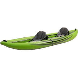 aire tributary strike 2 tandem inflatable kayak-lime