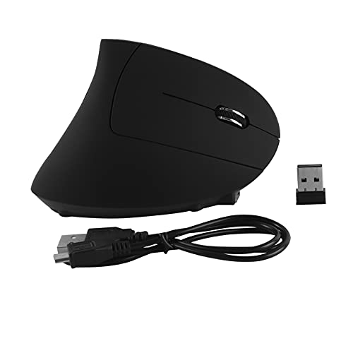 FLY WAY Ergonomic Vertical Wireless Mouse, Rechargeable 2.4GHz Optical Mice 800/1200/1600 DPI 6 Buttons for Laptop, PC, Computer, Desktop, Notebook